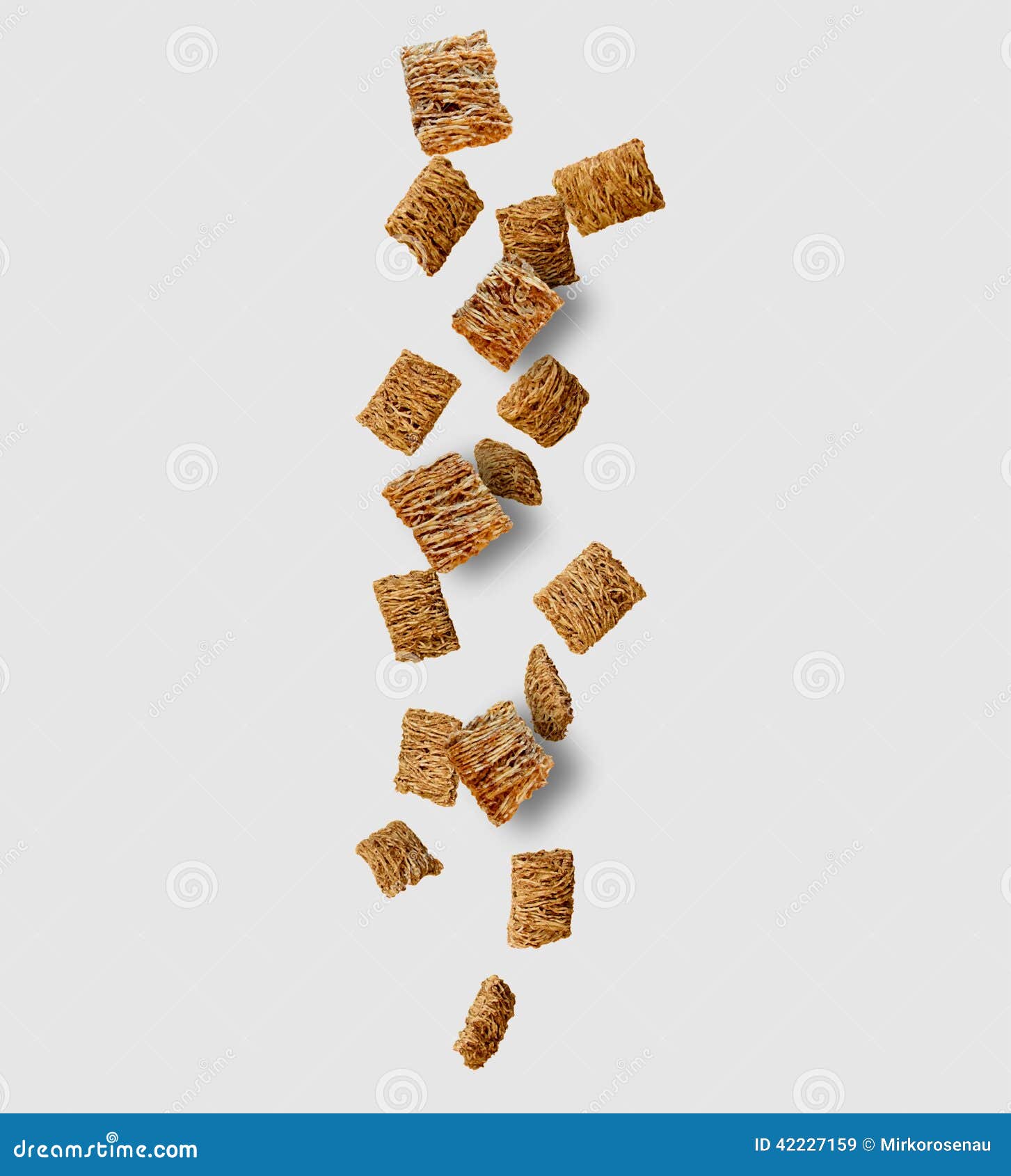Cereal Falling Isolated on White Background Stock Image - Image of drop ...