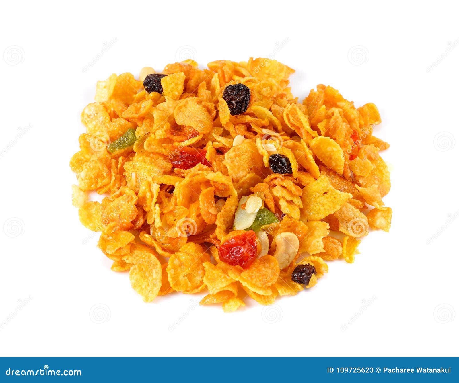 Cereal Made from Cornflakes and Caramel. Stock Image - Image of corn ...