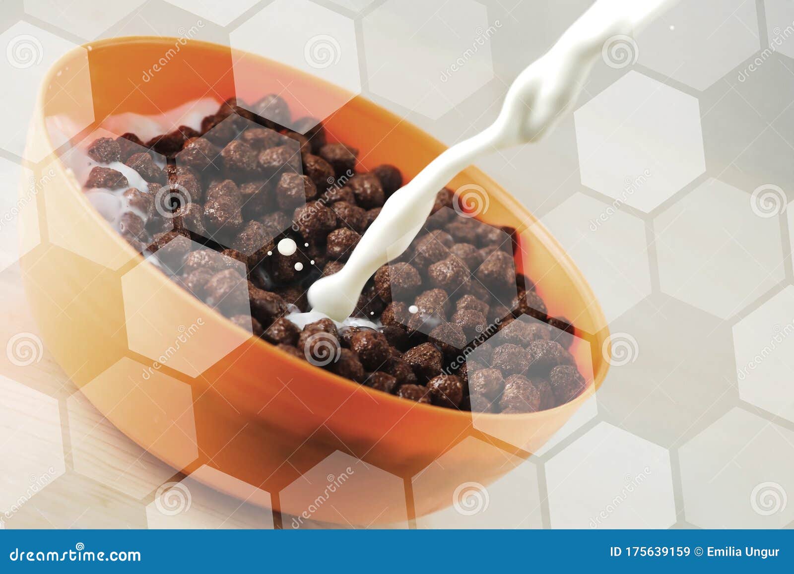 Cereal milk splash stock image. Image of healthy, crunchy - 175639159