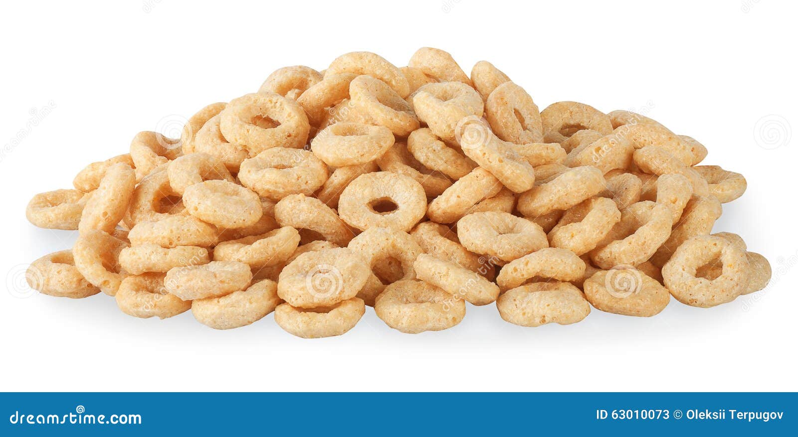 Cereal rings isolated stock image. Image of crisp, grain - 63010073