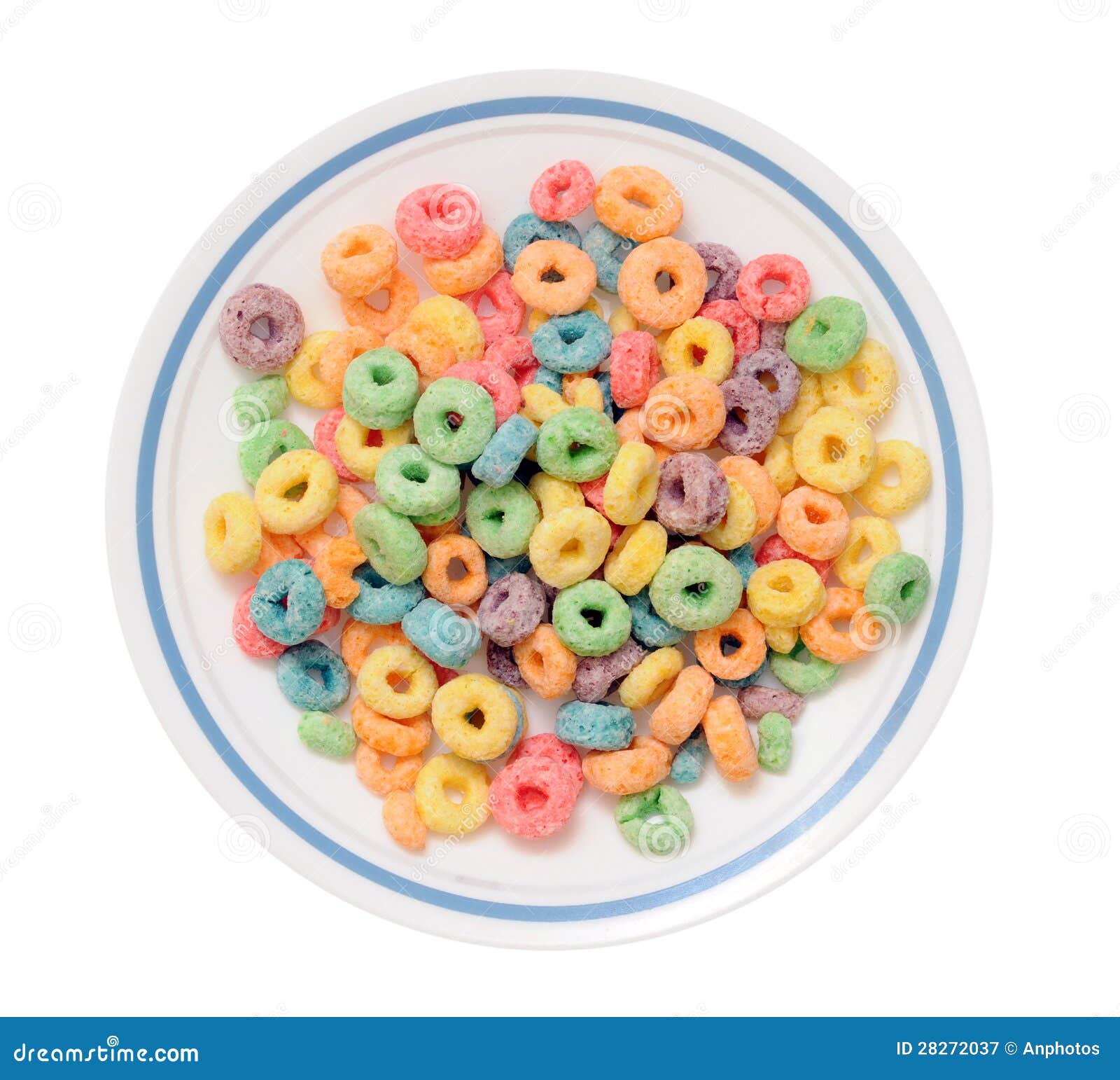 Cereales coloridos imagen de archivo. Imagen de postre - 28272037