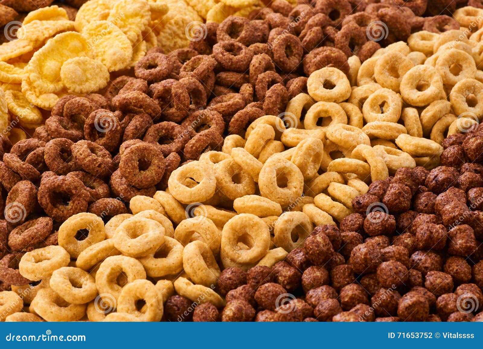 Cereals Breakfast Collection. Stock Photo - Image of fresh, balls: 71653752