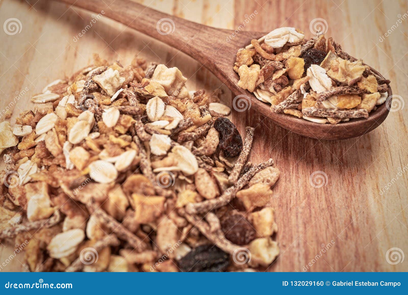 Cereals in spoon stock photo. Image of white, nature - 132029160