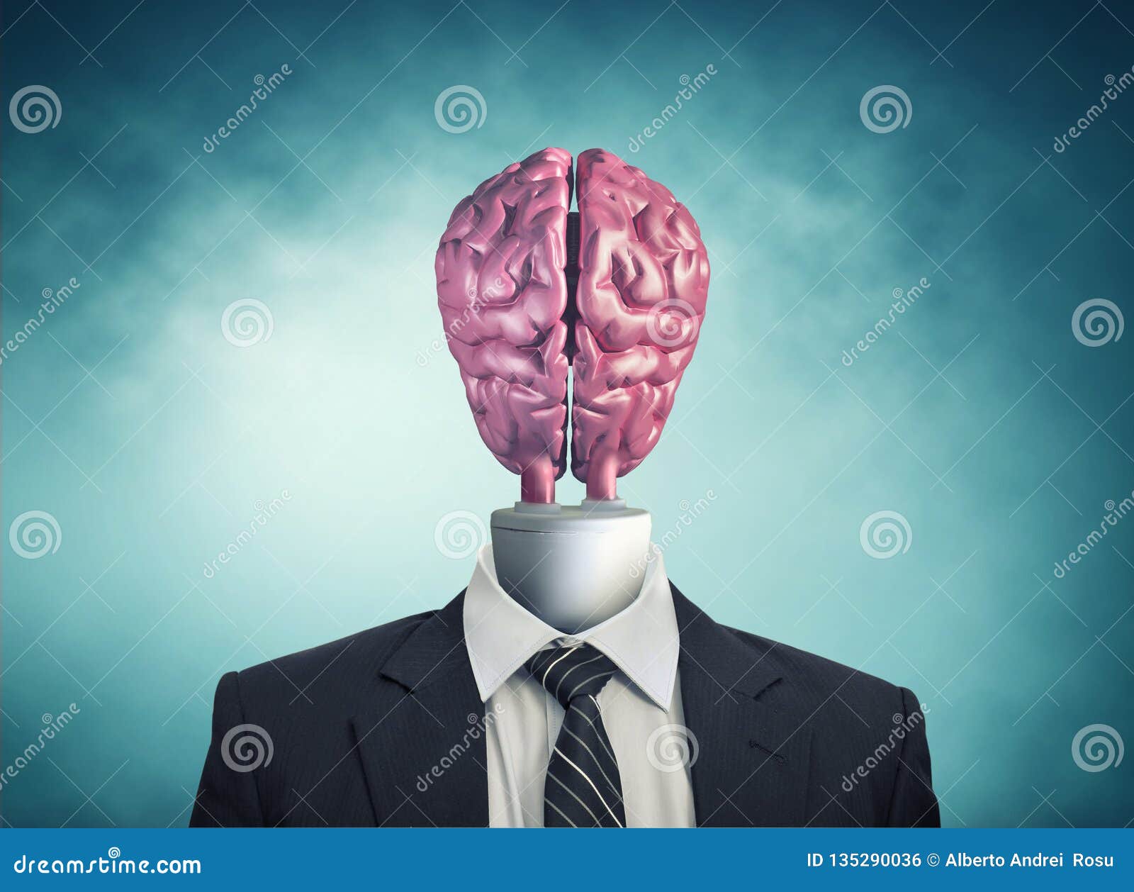 Cerebro del bulbo de Ligh foto de archivo. Imagen de grande - 135290036