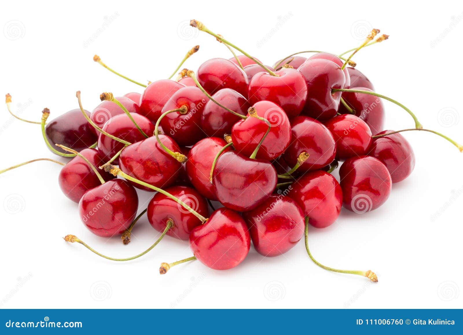 Cereja foto de stock. Imagem de vermelho, alimento, branco - 111006760