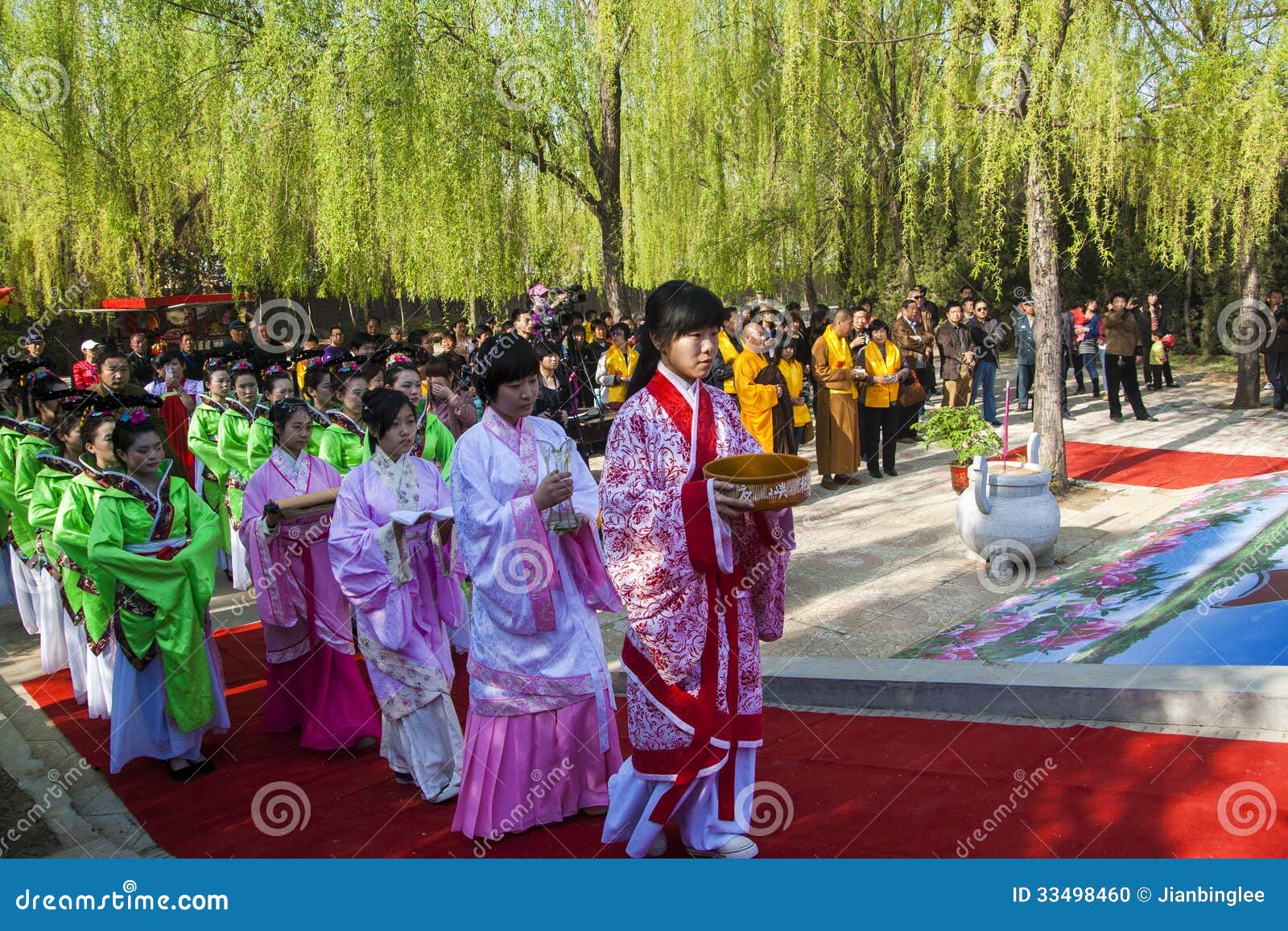 Ceremonia Ritual Popular China Imagen editorial - Imagen de agentes ...