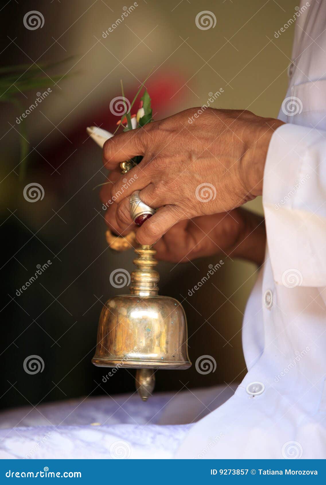 Ceremonial bell stock image. Image of lighting, praying - 9273857
