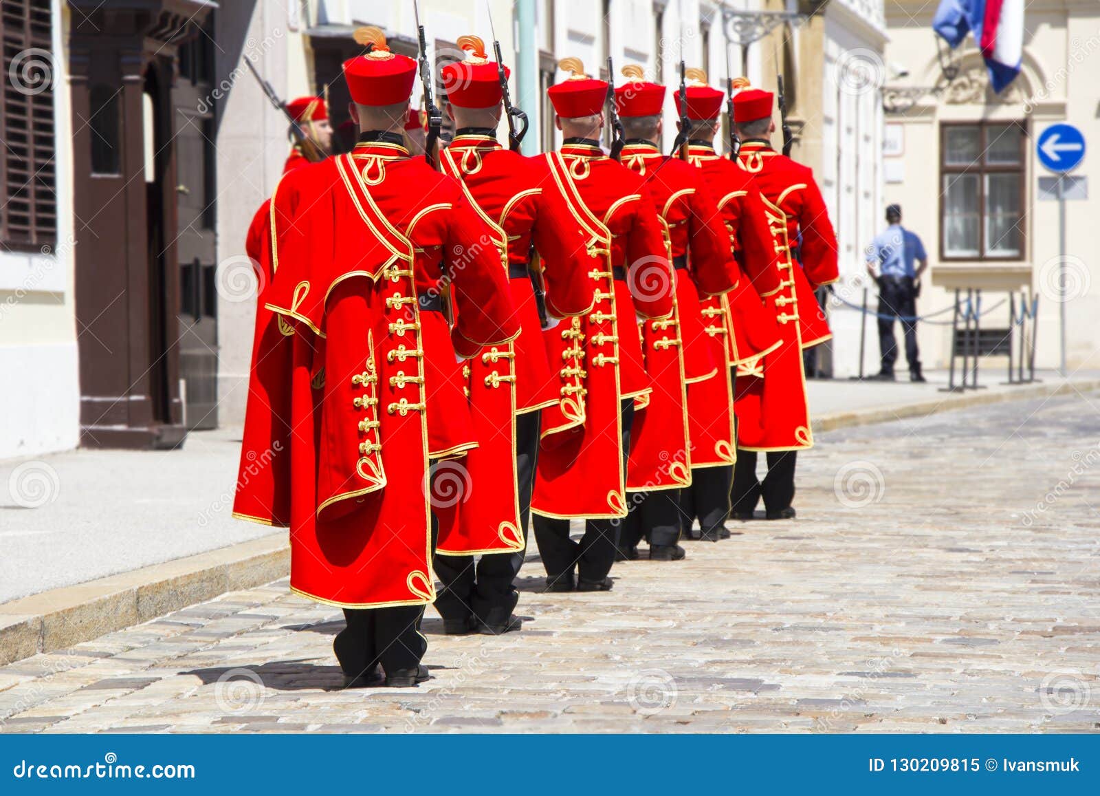 Ceremonial Changing of the Guard in Zagreb Editorial Image - Image of ...
