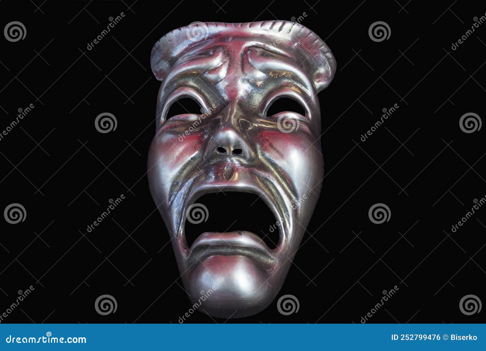 Ceremonial Mask of Ancient Cult Stock Photo - Image of metal, express ...