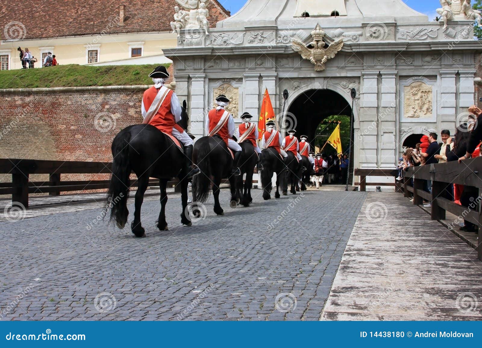 Ceremony at the Castle with Medieval Soldiers Editorial Image - Image ...