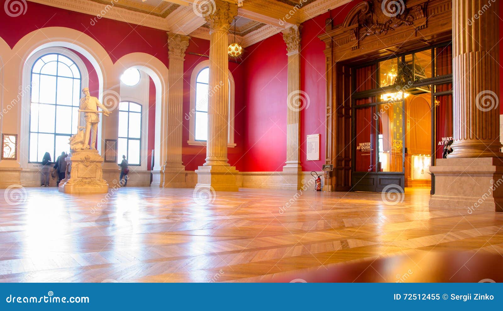 Ceremony Hall with a Sculpture, Oceanographic Museum in Monaco ...
