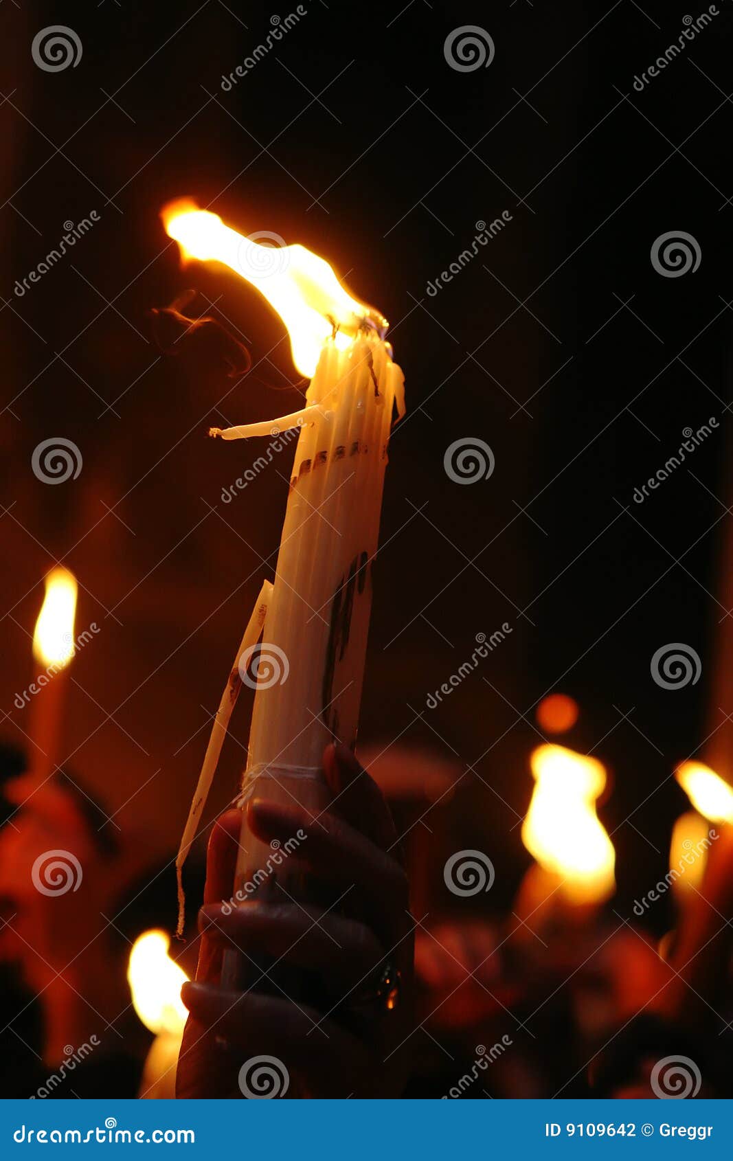 Ceremony of Holy Fire Miracle Stock Photo - Image of faith, jerusalem ...