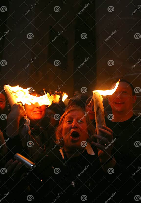 Ceremony of Holy Fire Miracle Editorial Photo - Image of hope, dramatic ...