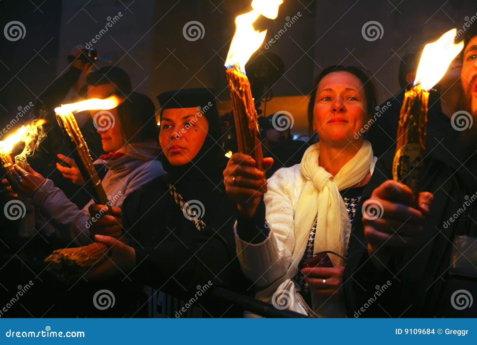 Ceremony of Holy Fire Miracle Editorial Stock Image - Image of bible ...