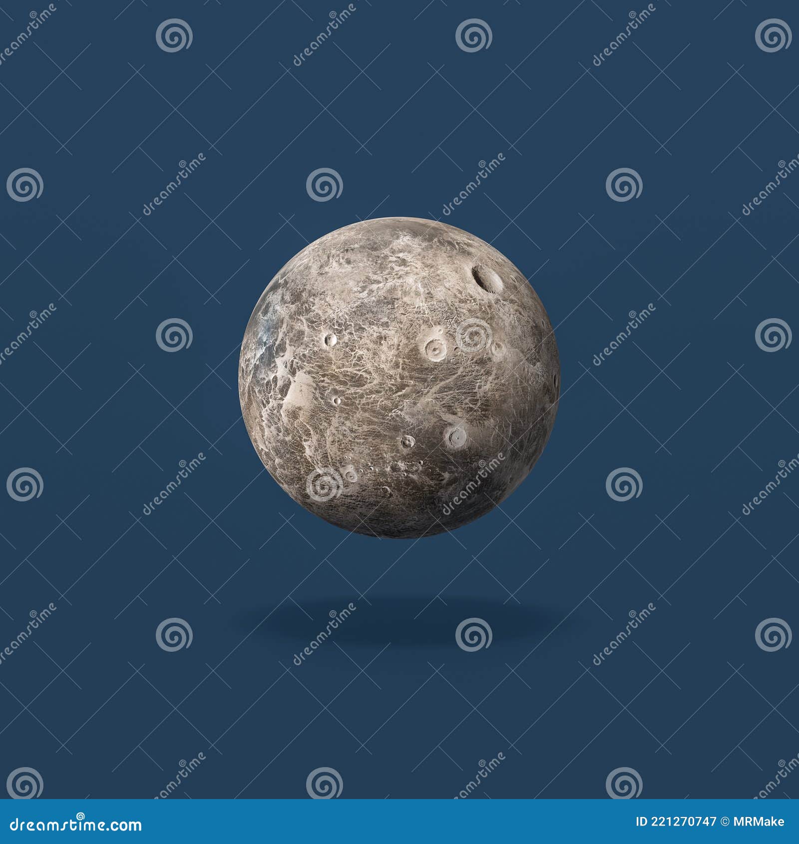 Ceres Asteroid on Blue Background Stock Illustration - Illustration of ...