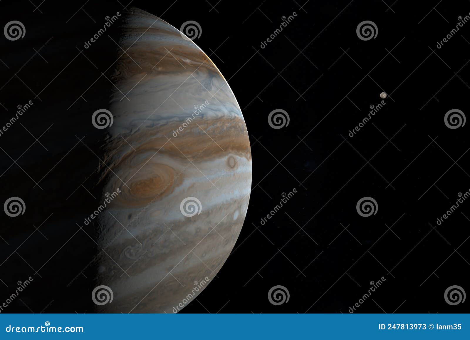 Ceres, Dwarf Planet, Orbiting Near of Jupiter in the Outer Space. 3d ...