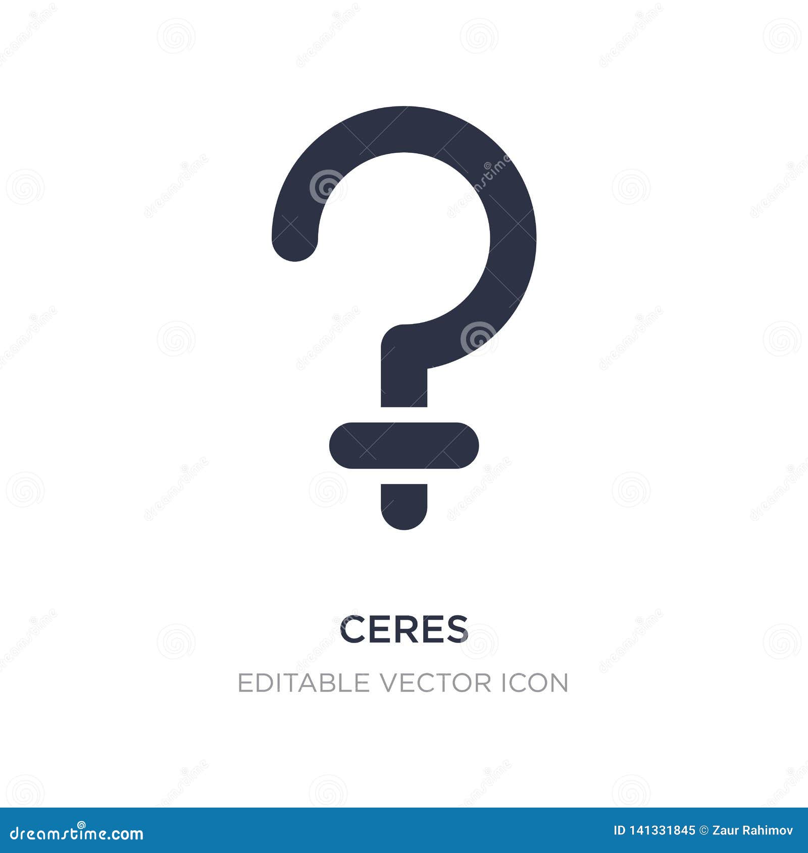 Ceres Icon Vector. Trendy Flat Ceres Icon From Signs Collection ...