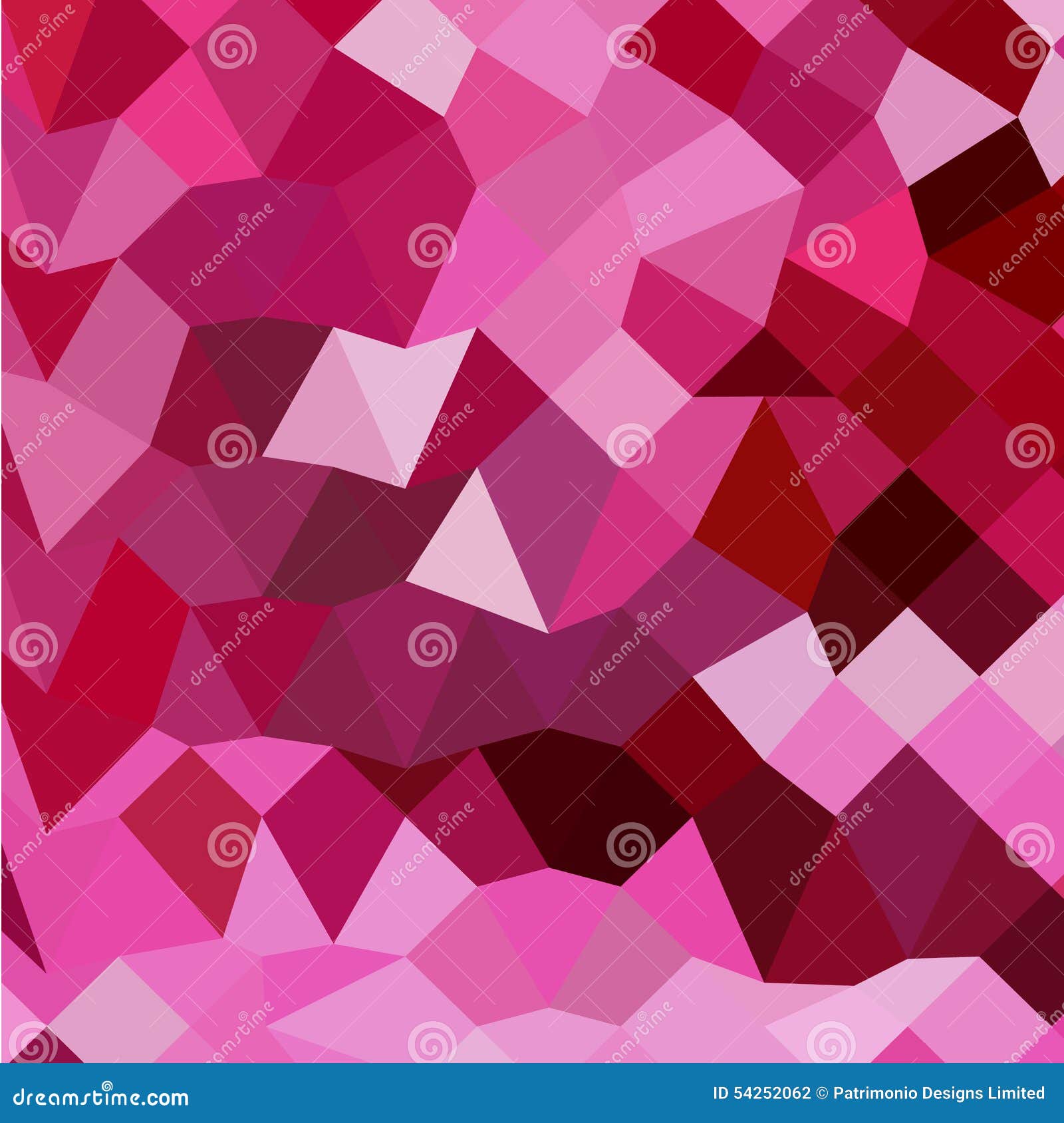 Cerise Pink Abstract Low Polygon Background Stock Illustration ...
