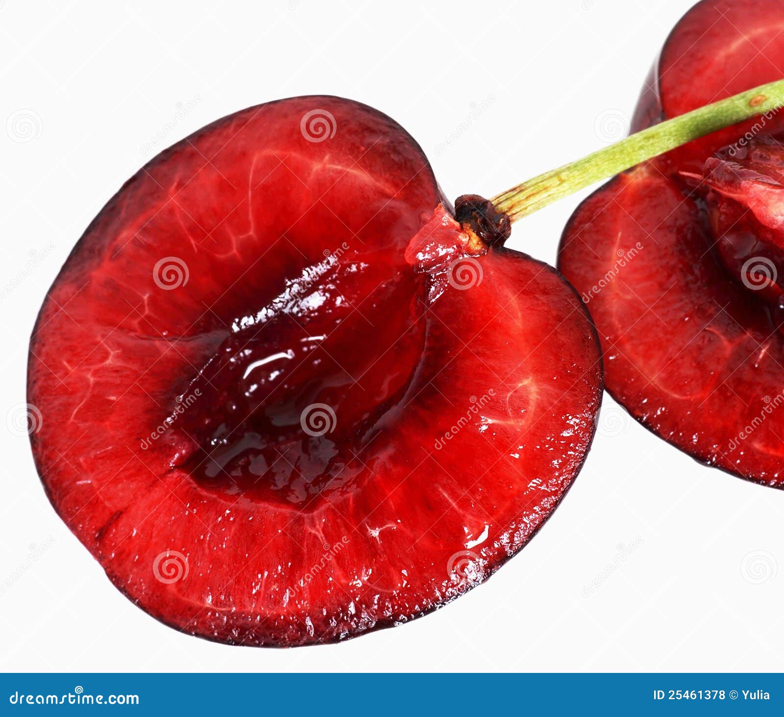 Cerise rouge photo stock. Image du intérieur, sain, organique - 25461378