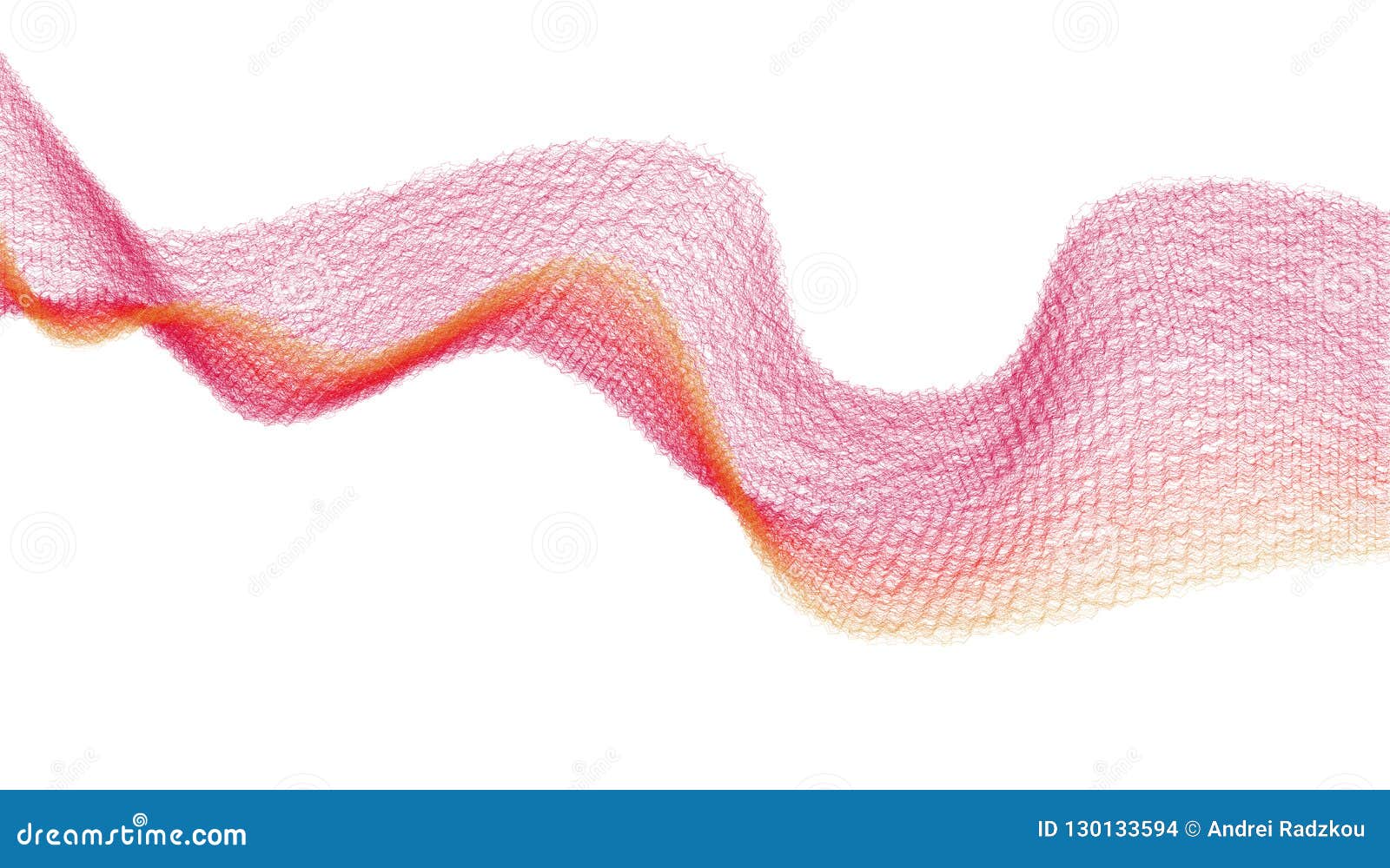 Cerise Wave on a White. Vector Graphics Stock Vector - Illustration of ...