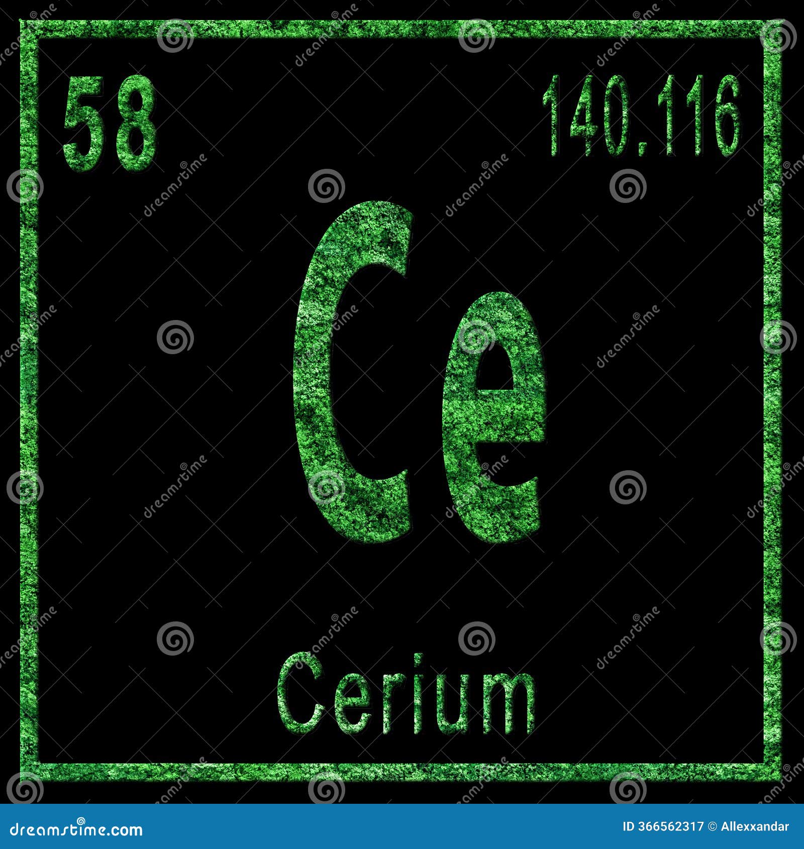 Cerium Element From The Periodic Table Stock Photo | CartoonDealer.com ...