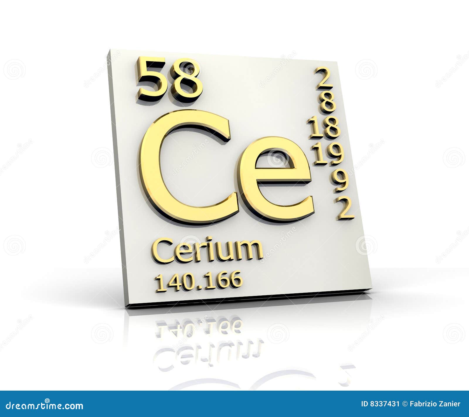 Cerium Periodic Table Of The Elements Vector Illustration Eps 10 ...