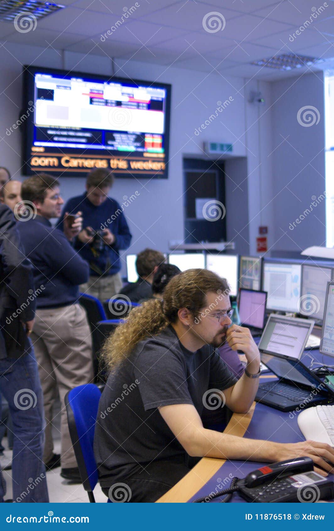 CERN ATLAS Control Room editorial stock photo. Image of physicist ...