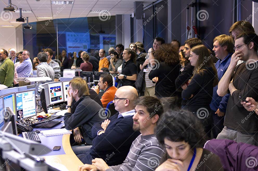 CERN ATLAS Control Room editorial photo. Image of operation - 11876541