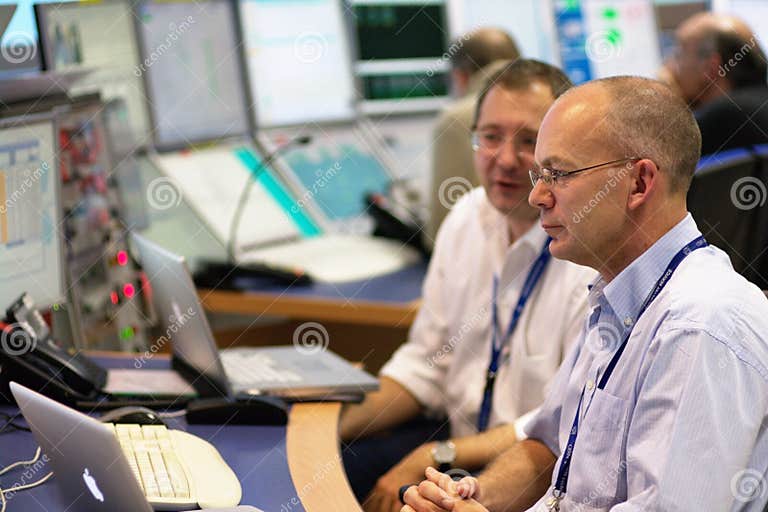 CERN ATLAS Control Room editorial stock image. Image of centre - 18240619