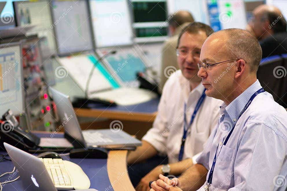 CERN ATLAS Control Room editorial stock image. Image of centre - 18240619