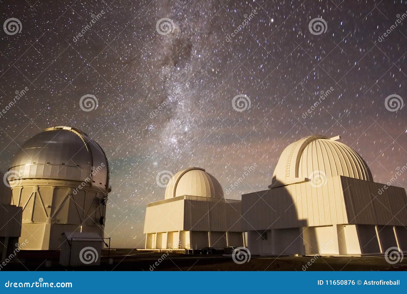 Cerro Tololo Inter-American Observatory Stock Photo - Image of night ...