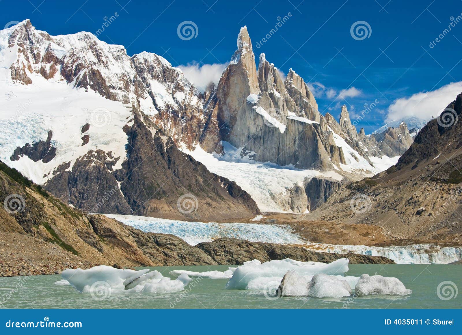 Cerro Torre stock image. Image of cruz, glaciares, santa - 4035011