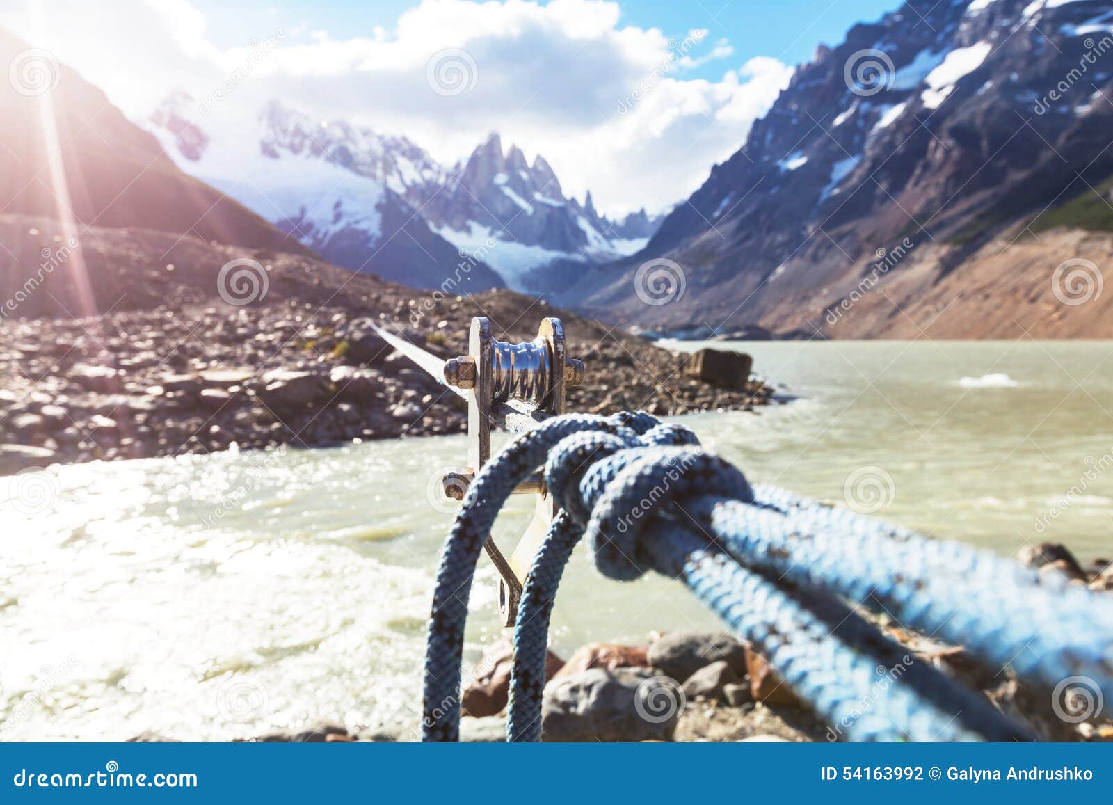 Cerro Torre stock photo. Image of patagonia, hiker, trekking - 54163992