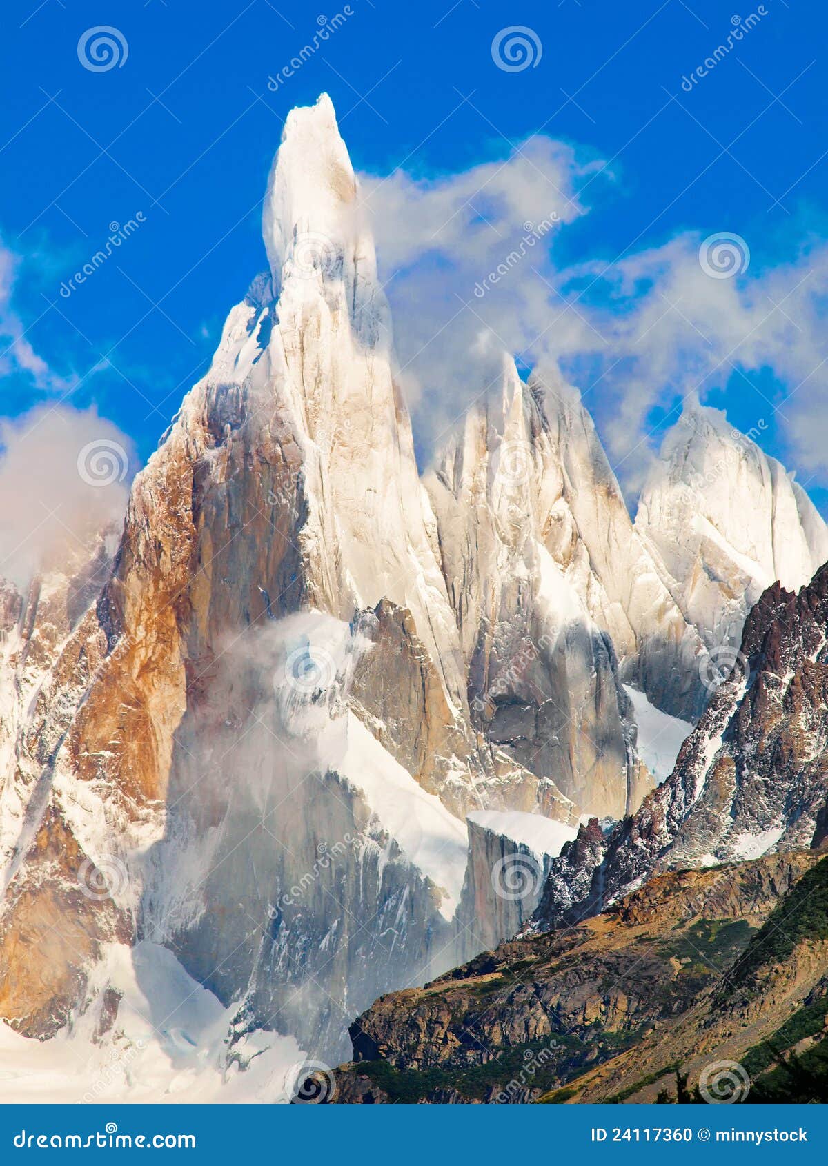 Cerro Torre summit stock photo. Image of argentina, mountains - 24117360
