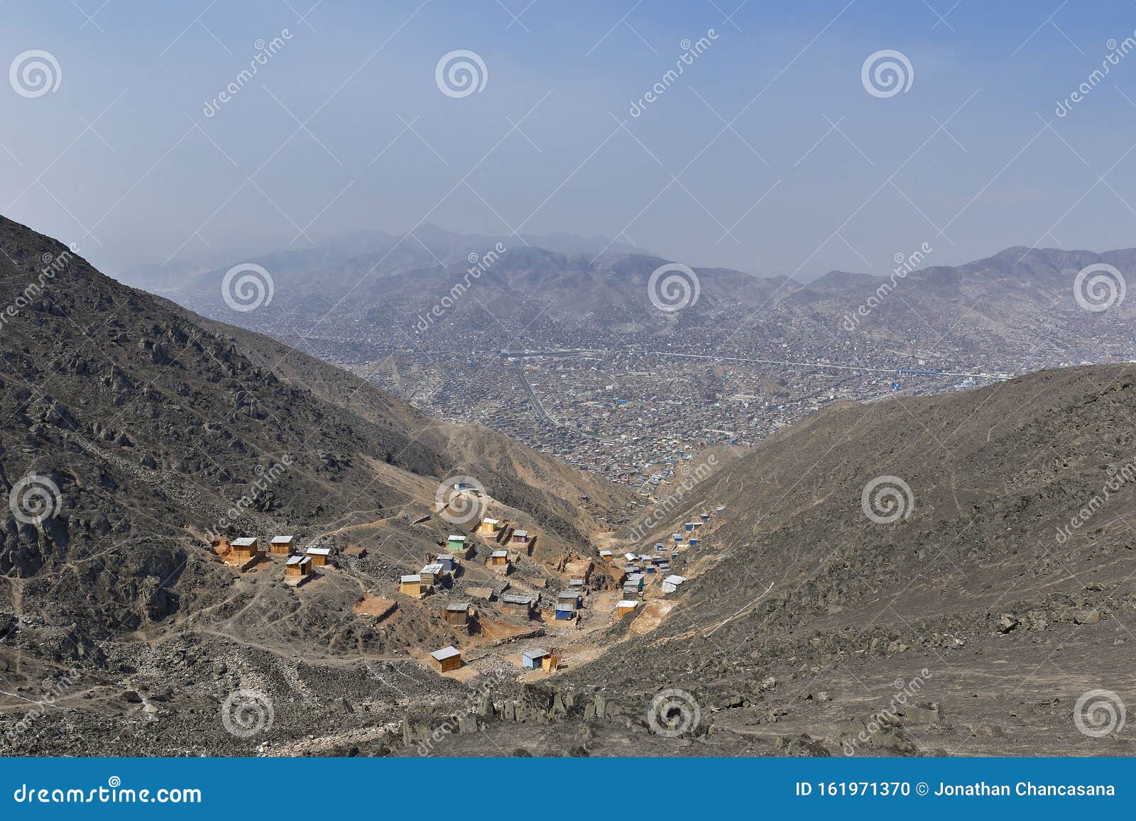Cerros de Lima stock foto. Image of wanorde, jong, panorama - 161971370
