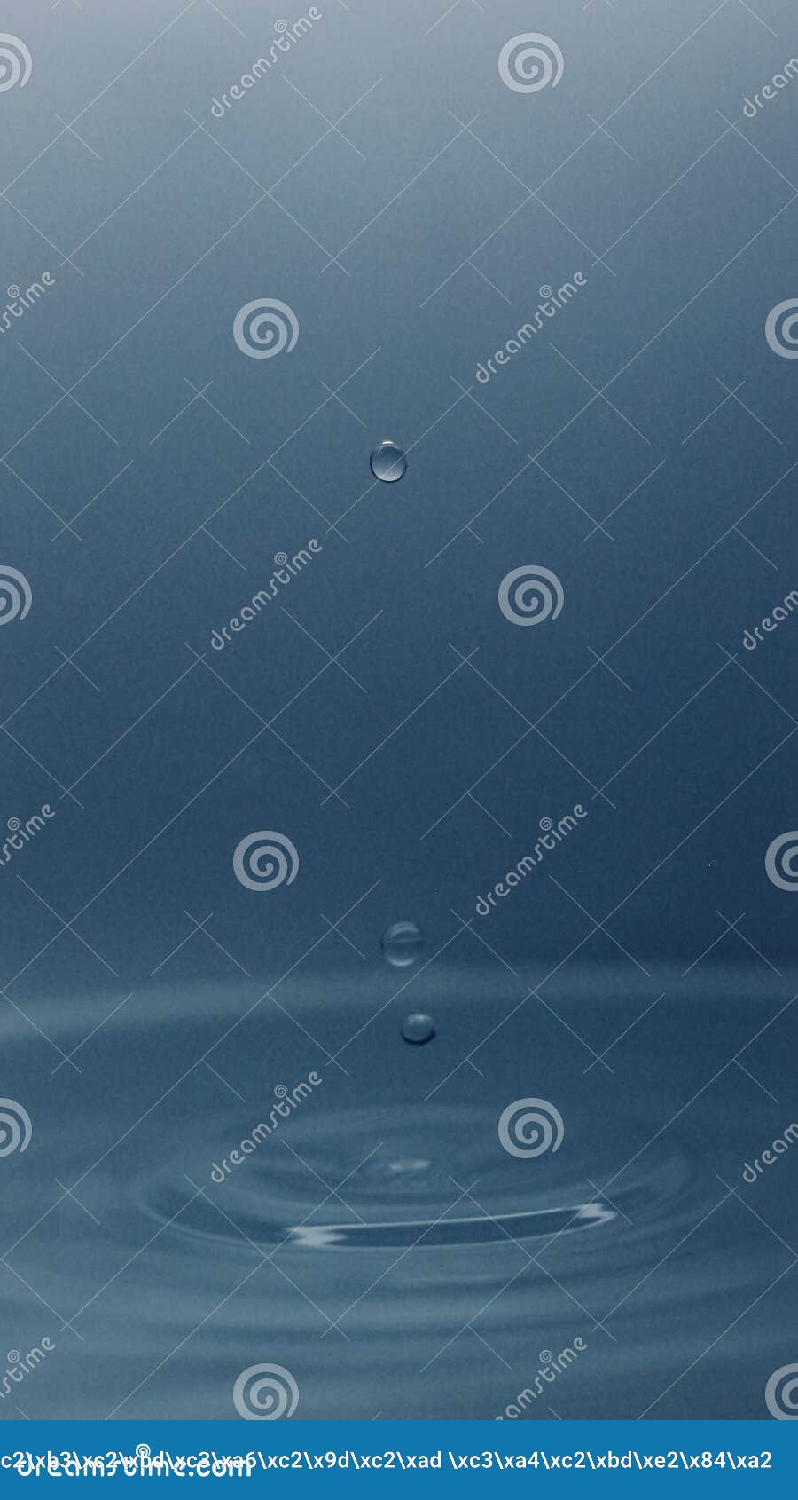 A Drop of Water at a Certain Height Stock Image - Image of pattern ...