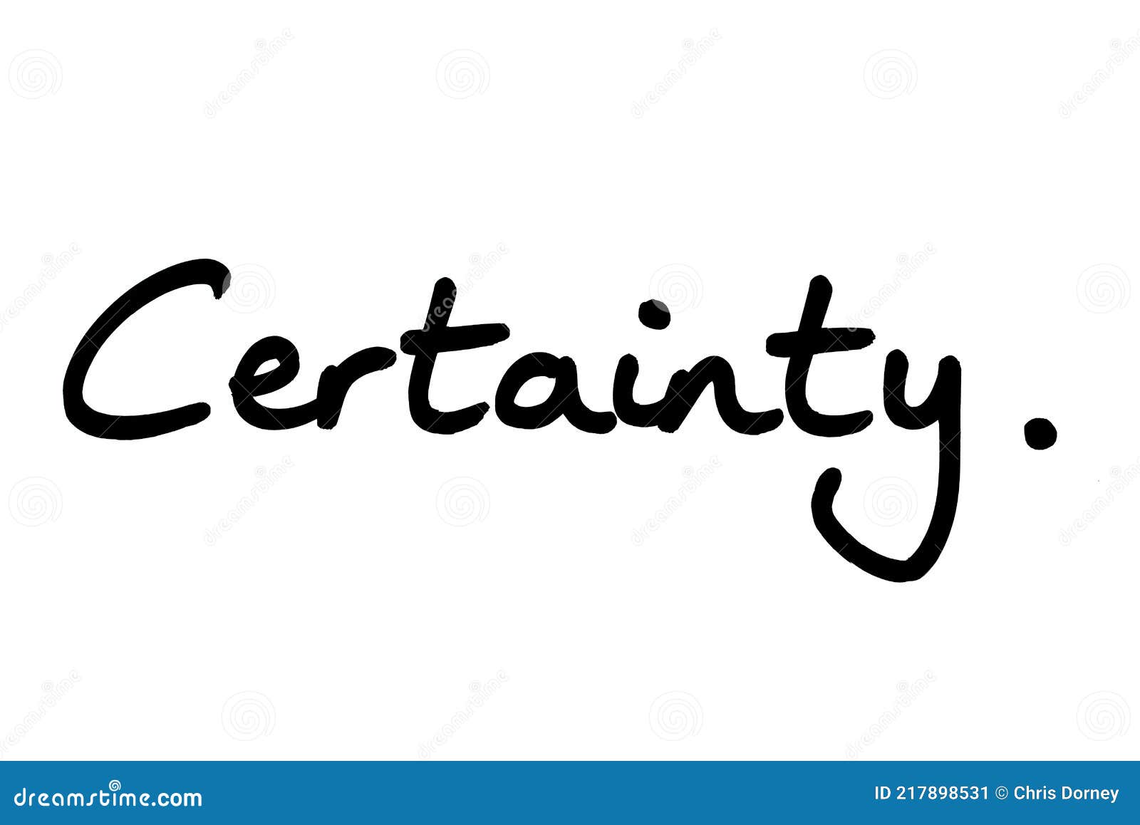 Certainty stock illustration. Illustration of confident - 217898531