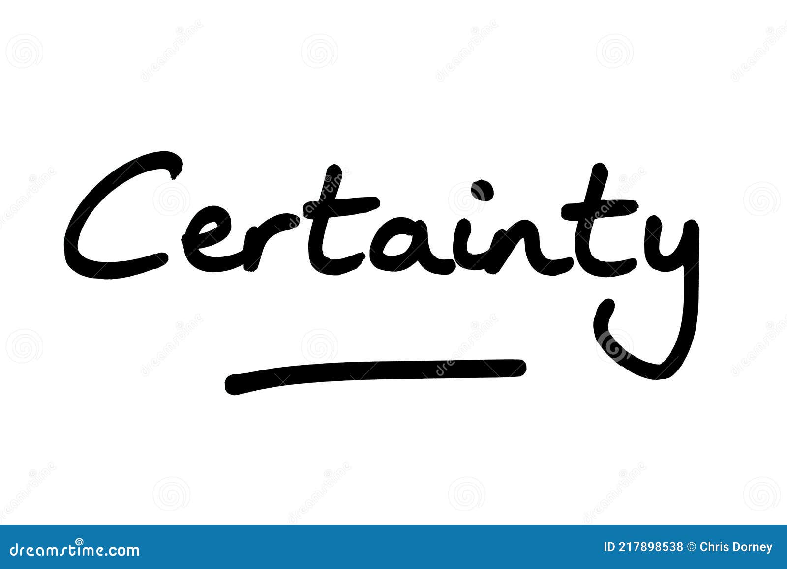 Certainty stock illustration. Illustration of reality - 217898538