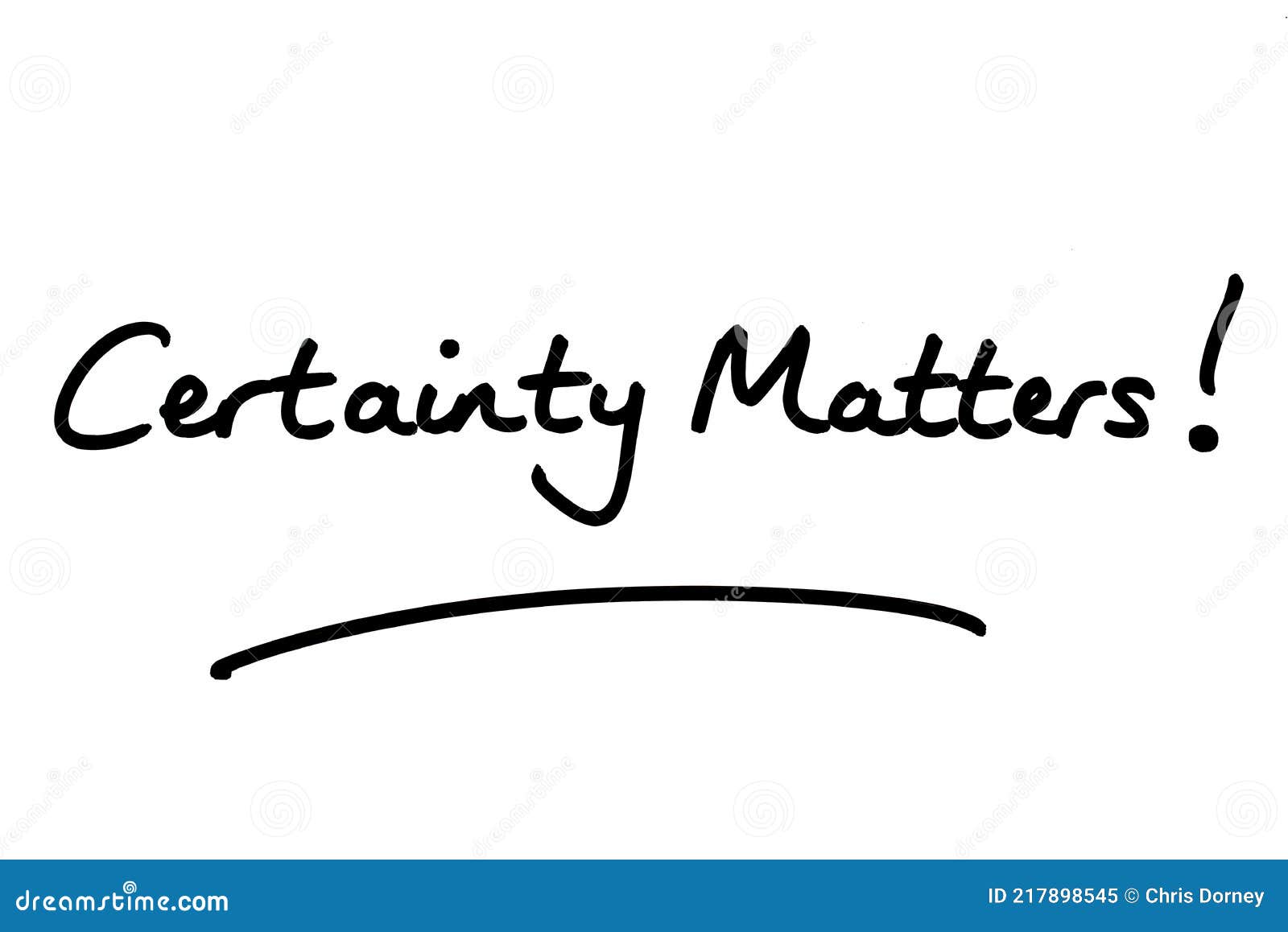 Certainty Matters stock illustration. Illustration of background ...