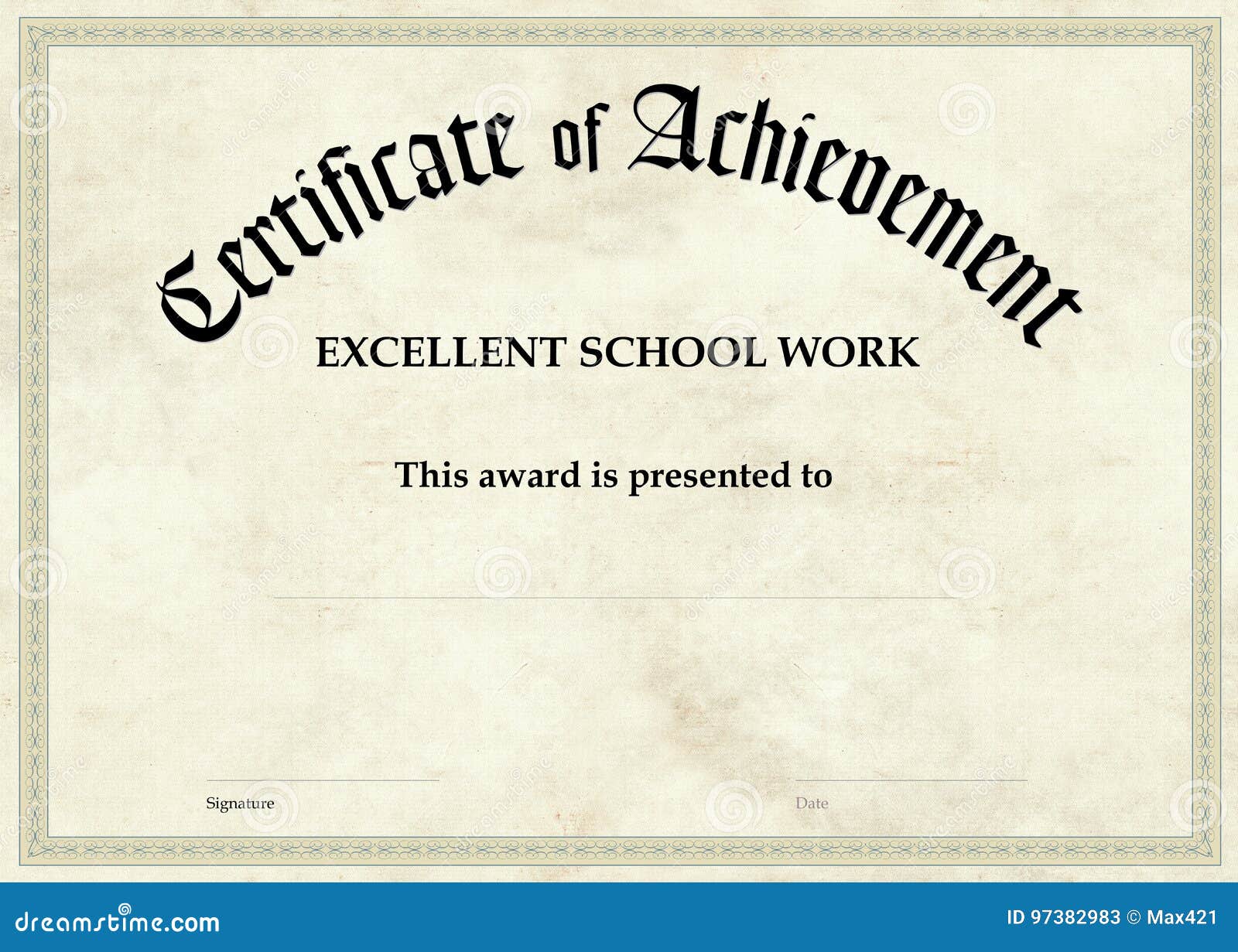 Certificaat Van Voltooiing - Het Schoolwerk Vector Illustratie ...