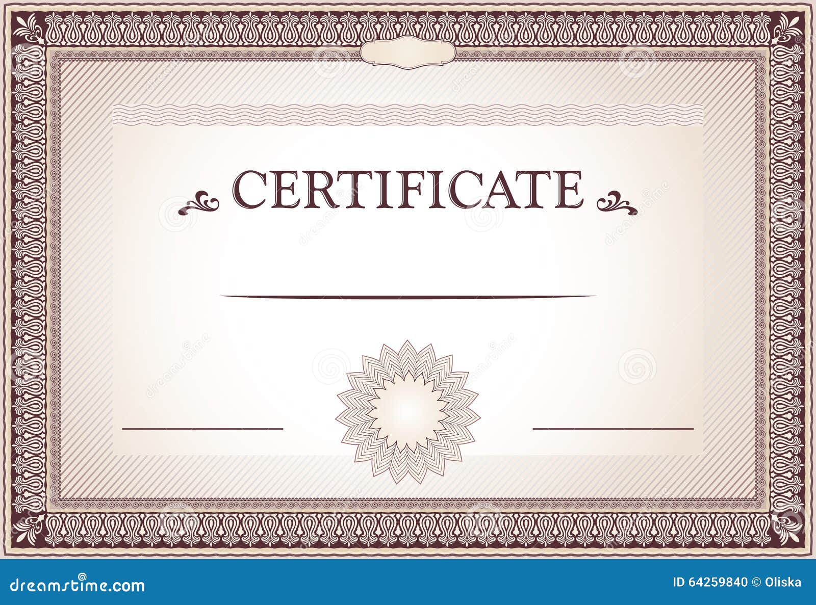 Certificate of Achievement Design Stock Vector - Illustration of design ...