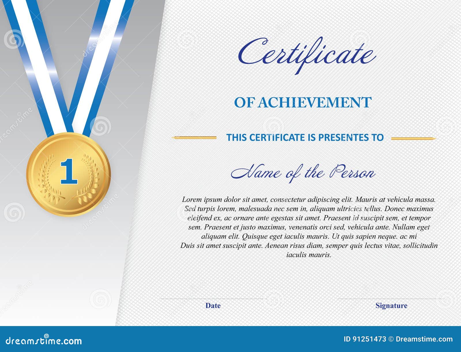 Certificate of achievement stock vector. Illustration of graduate ...