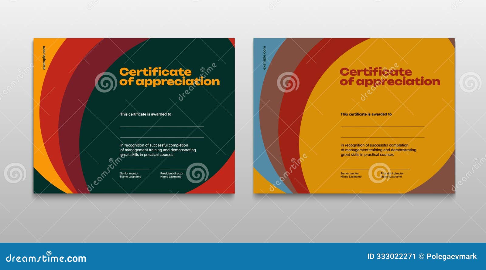 Certificate Of Appreciation Template Design. Elegant Business Diploma Layout For Training ...