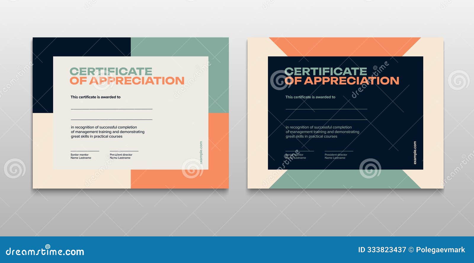 Certificate of Appreciation Template Design. Elegant Business Diploma ...