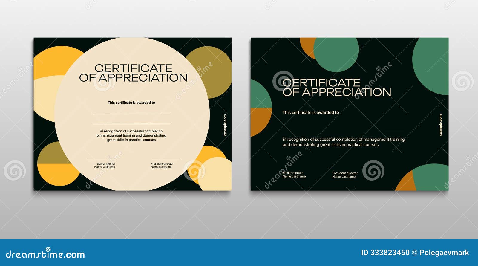 Certificate of Appreciation Template Design. Elegant Business Diploma ...