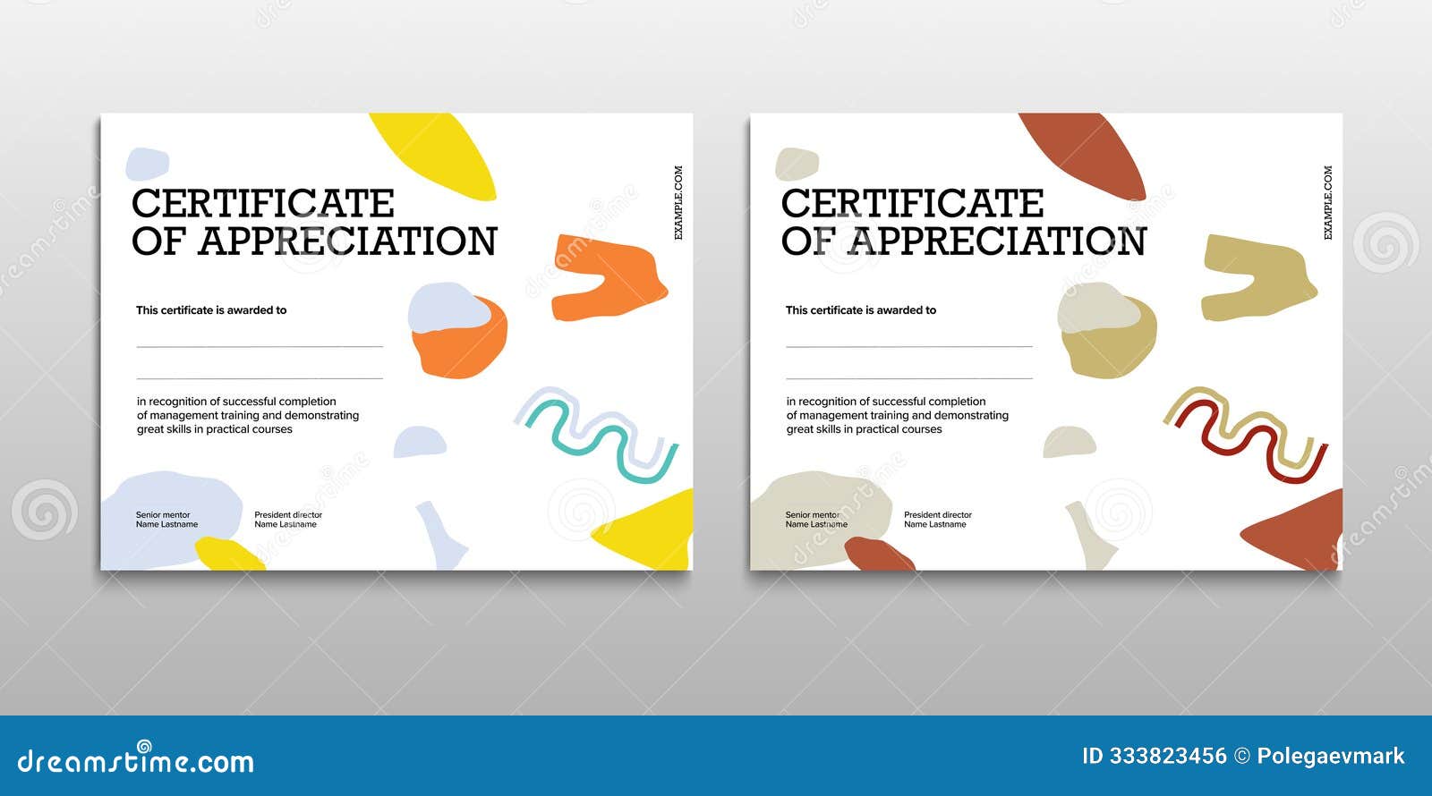Certificate of Appreciation Template Design. Elegant Business Diploma ...