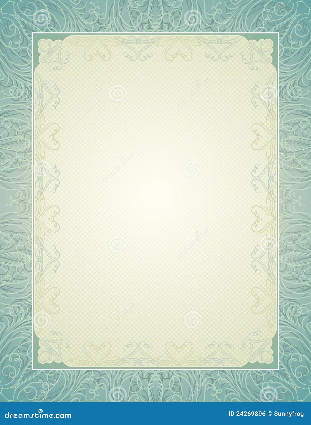 Certificate Background with Calligraphic Lines Stock Vector ...