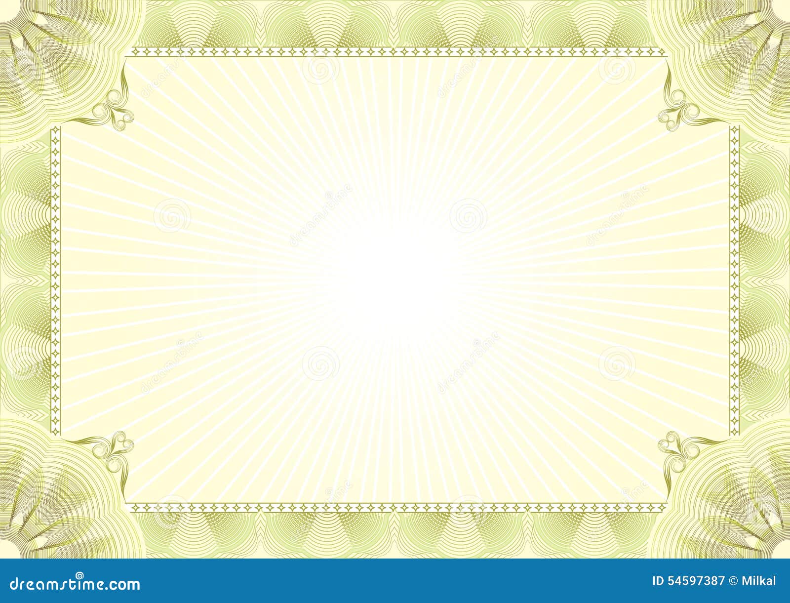 Certificate background stock vector. Illustration of blank - 54597387