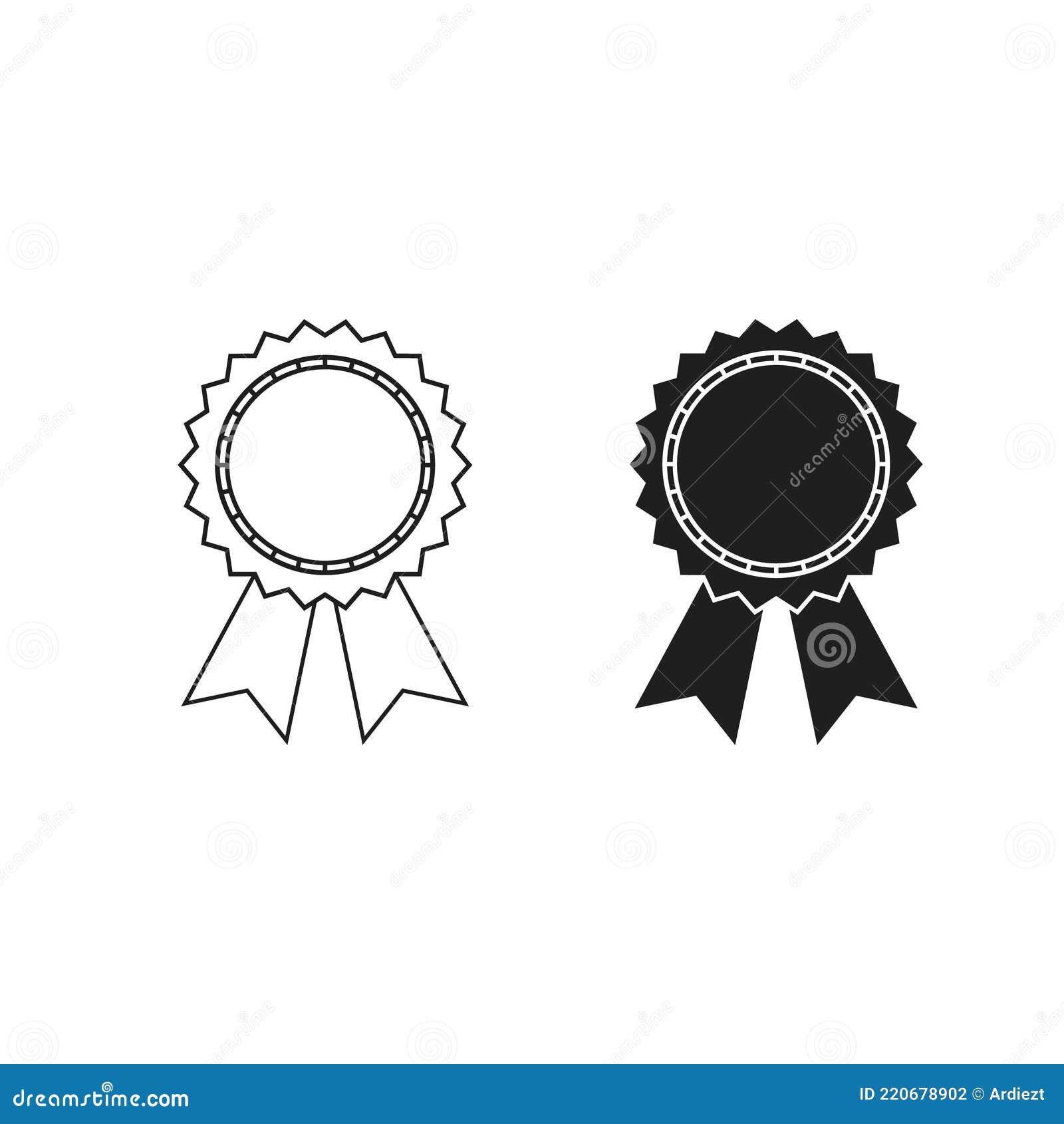 Certificate Badge Icon Flat Vector Illustration Stock Vector ...