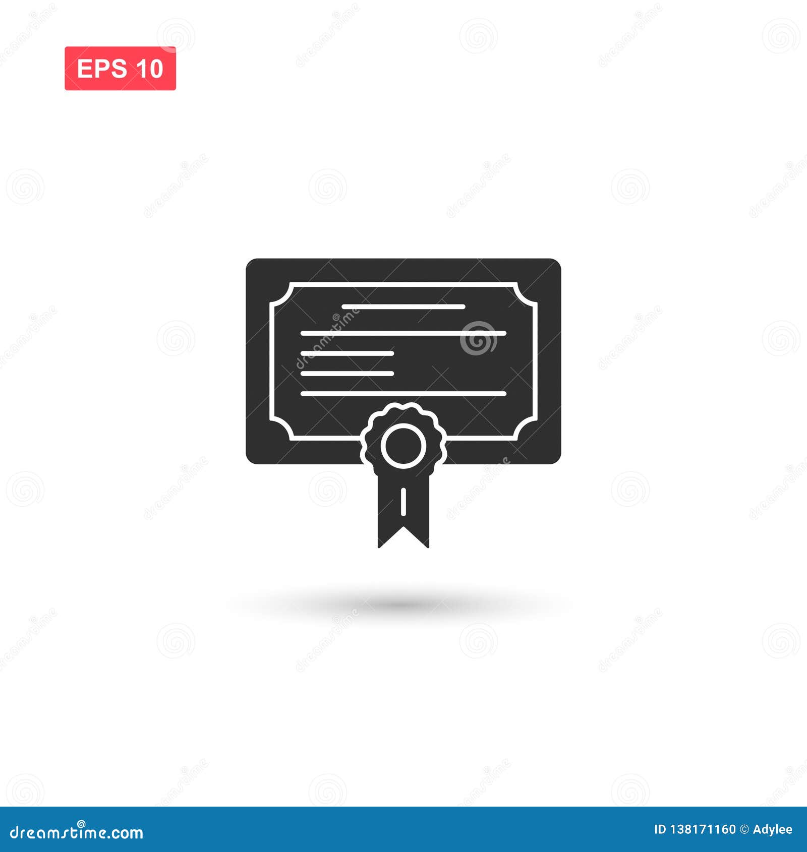 Certificate Badge Icon Vector Isolated 6 Stock Vector - Illustration of ...